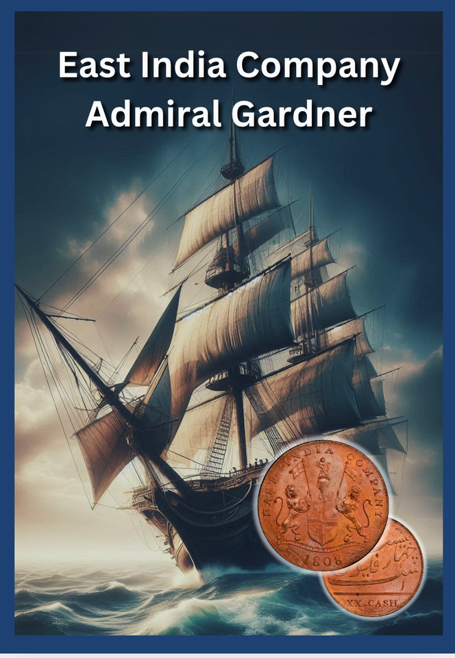 1808 India 10 Cash Admiral Gardner Shipwreck Coin NGC #153 | eBay