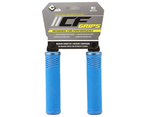 ODI CF Lock-On Grips (Blue/White) [F35CFUW-B] | eBay