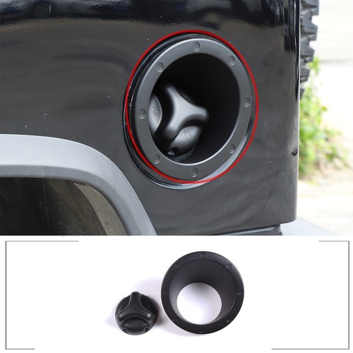 Matte Black Gas Tank Cover Fuel For Hum*mer H*2 2003-09 Door Lid Bezel ...