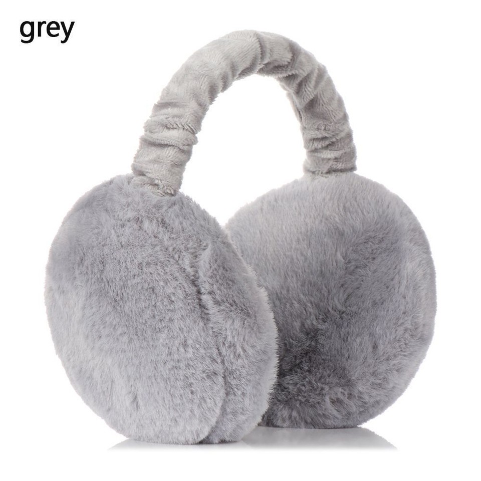 Women Men Fluffy Ear Muffs Winter Earmuffs Soft Plush Ear Warmer Cover ...