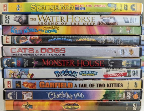 BLOCKBUSTER Kids Movies Dreamworks,Pixar, Family, Children's DVD Lot of ...