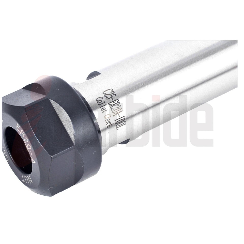 NEW 25MM STRAIGHT SHANK ER20 COLLET CHUCK TOOL HOLDR GAGE LENGTH 4.0 ...
