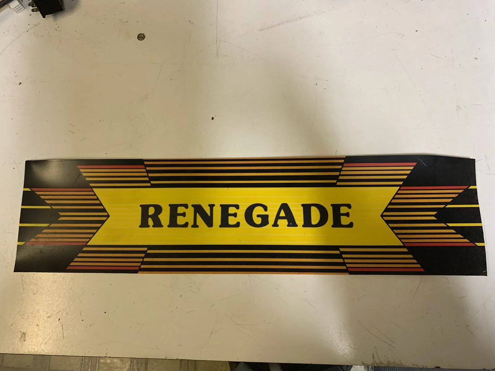 Renegade Arcade Marquee For Reproduction Header | eBay