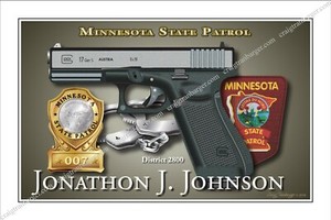 Police,MINNESOTA,State,Patrol,trooper,Highway,Retirement,badge,gift | eBay