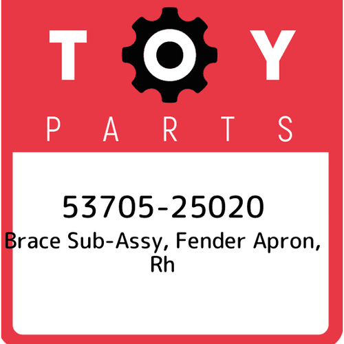 53705-25020 Toyota Brace sub-assy, fender apron, rh 5370525020, New ...