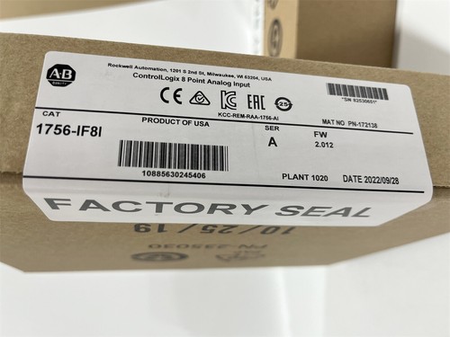 Allen Bradley 1756-IF8I Factory Sealed 1PCS ControlLogix Analog Input ...