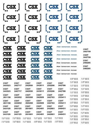 HO Scale Hopper Car Decals. " CSX " | eBay