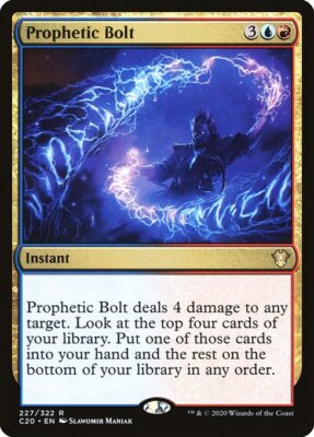 Prophetic Bolt MTG Commander 2020 Rare NM x1 - Magic Card | eBay