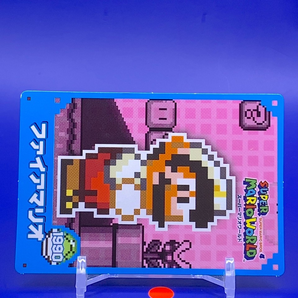 Fire Mario Super Mario Brothers Card Top 1990 Nintendo Japan F/S #1 | eBay