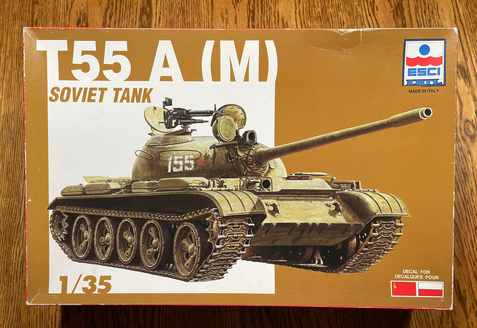 Soviet MBT T55 A (M) - 1/35 Scale ESCI Unassembled AFV kit#5045 | eBay