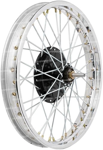 For Royal Enfield 62 Model Front Wheel Rim 19" Half Width Hub Assembly ...