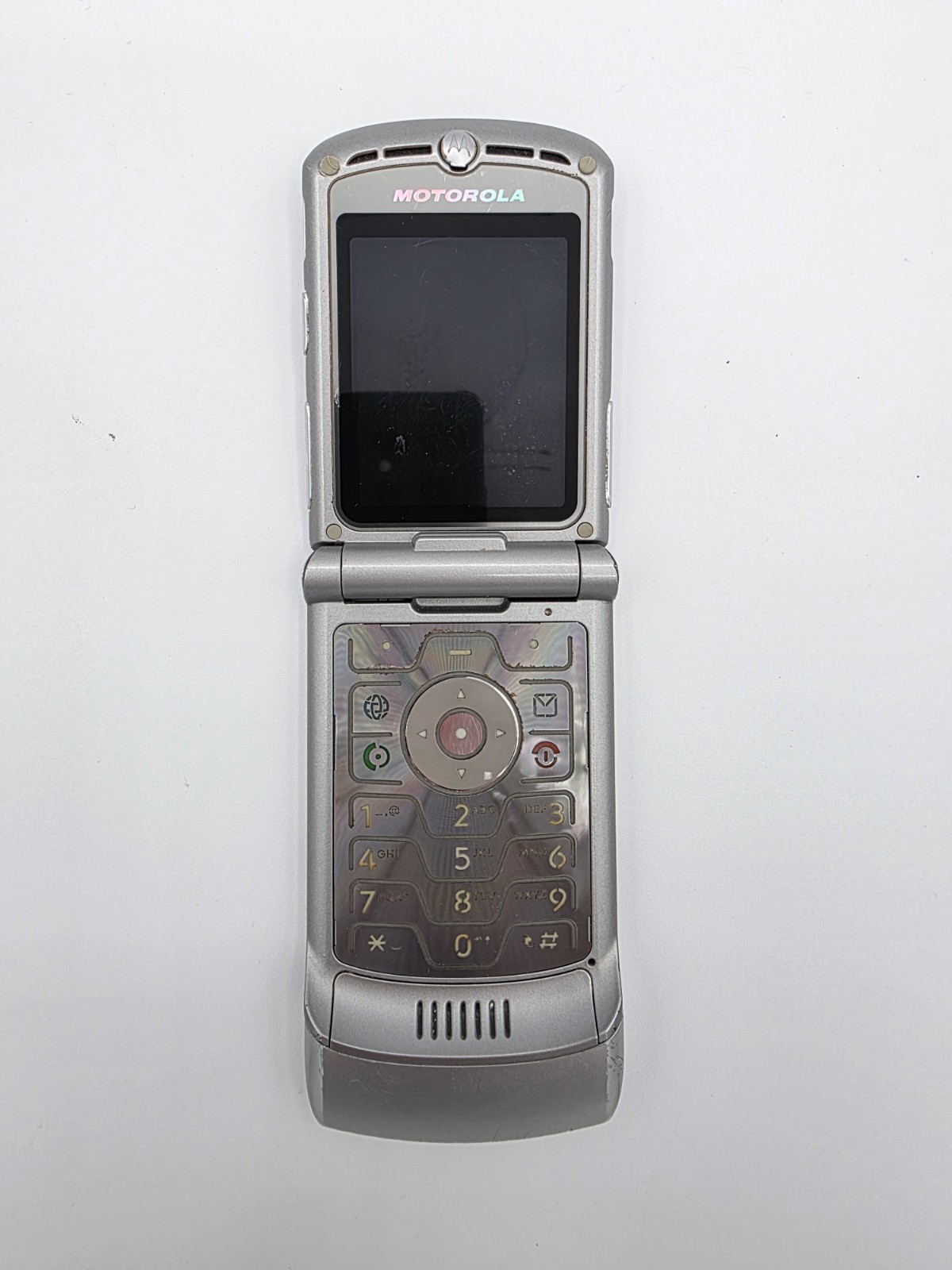 Motorola RAZR Silver V3 - Y2K Flip Phone (Needs New Battery) | eBay
