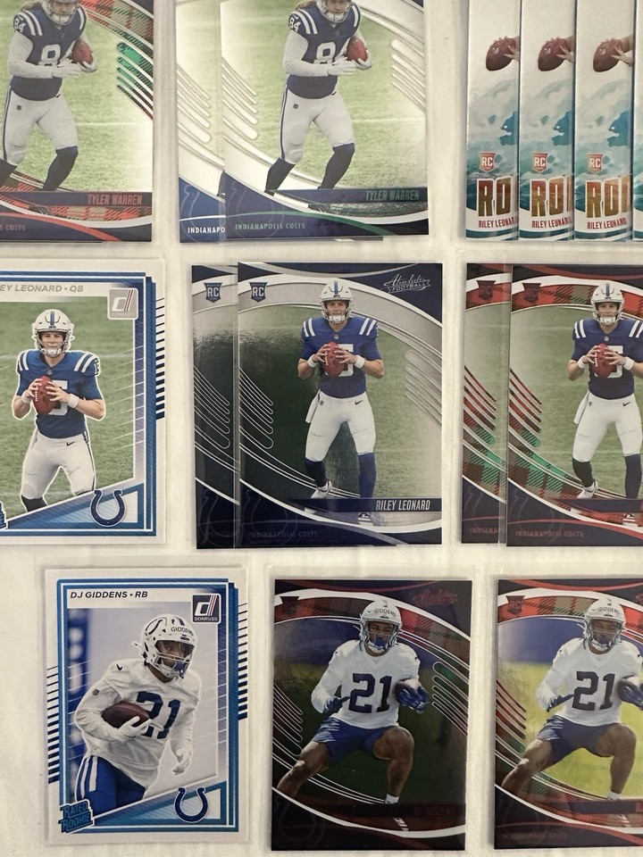 2025 NFL Colts Lot X48 Tyler Warren Riley Leonard Jt Tuimoloau Dj ...