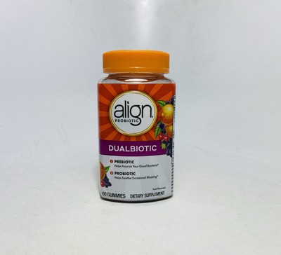 Align DualBiotic, Prebiotic + Probiotic 60 Gummies Exp. 05/2026 | eBay