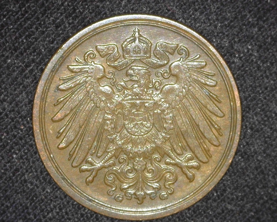 GERMANY 1910-G PFENNIG EMPIRE KM10 CHOICE UNCIRCULATED ~P40 | eBay