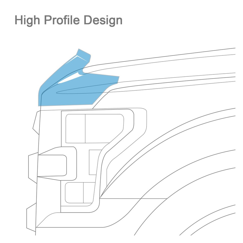AVS Bugflector II Bug Deflector Hood Shield for 05-21 Frontier ...