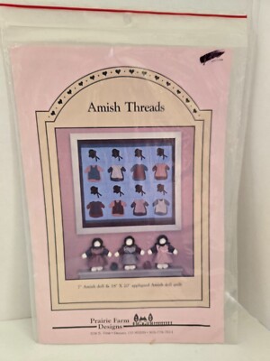 Amish Threads ~ Amish Doll and Applique Doll Quilt Pattern Prairie Farm ...