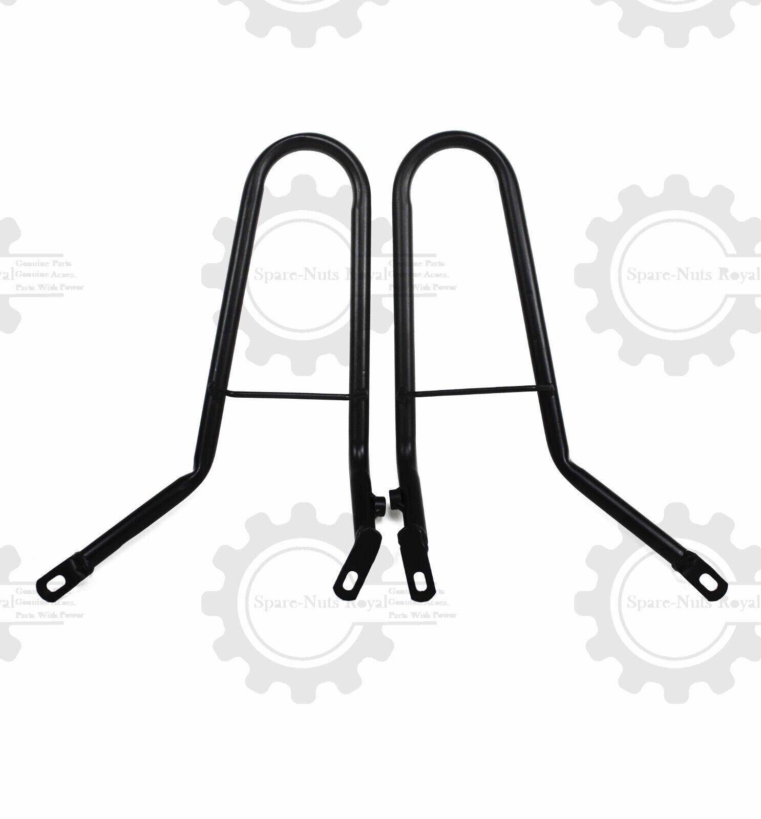 Black "Soft Pannier Bag &Pannier Rails" Fit For Royal Enfield Gt ...