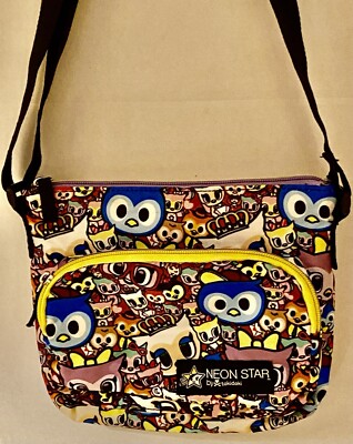 TOKIDOKI NEON STAR ANIME OWL PURSE BAG CROSSBODY SMALL ADJUSTABLE | eBay