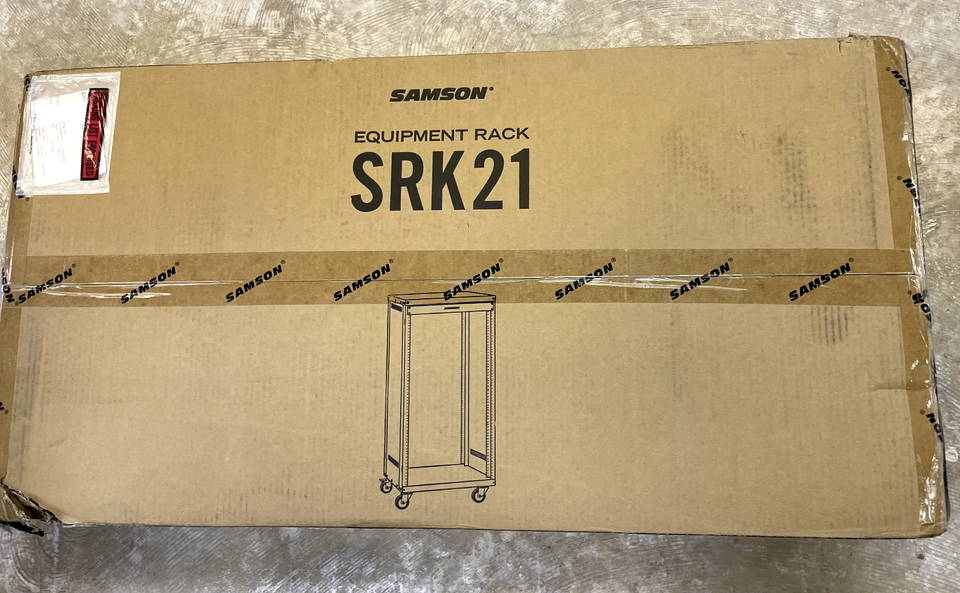 Samson SRK21 Universal Equipment Racks Stand 21 Space Enclosed Side ...