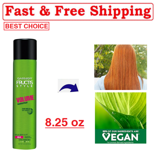 Garnier Fructis Style Volume Anti-Humidity Hairspray, Extra Strong Hold ...