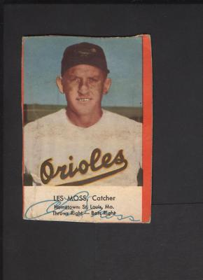 1954 Esskay Meats Wieners Les Moss Baltimore Orioles Hot Dogs Short ...