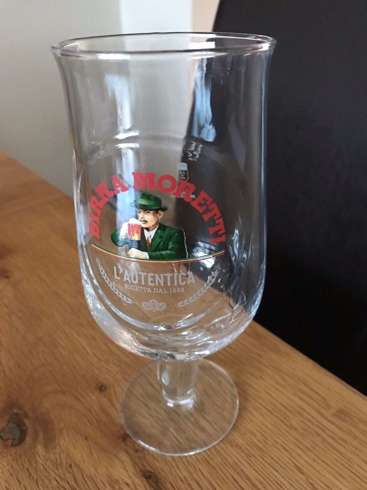 Birra Moretti Brand New Design Stunning Pint Glass X1. Official M21 CE ...