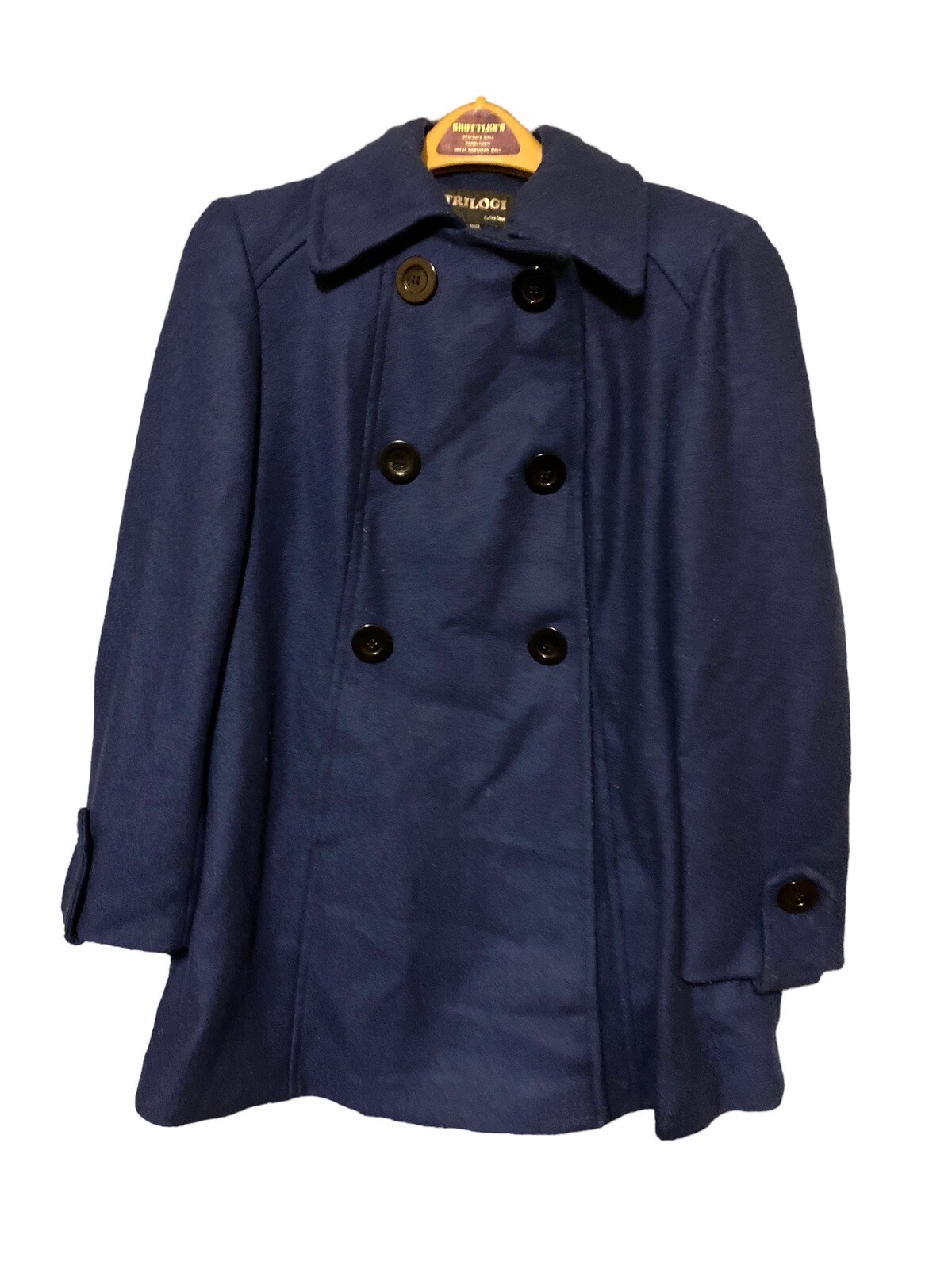 VINTAGE TRILOGI COLLECTION BLUE /Navy PEA COAT SIZE M… - Gem