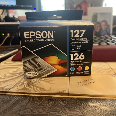 Epson 127/126 (T127120BCS) Ink Cartridge - 4 Pack 799198493595| eBay