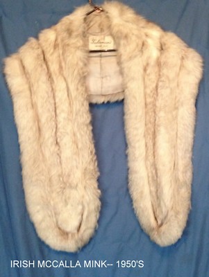 IRISH MCCALLA, 1950'S COVER GIRL, "SHEENA" STAR- ORIGINAL MINK STOLE ...