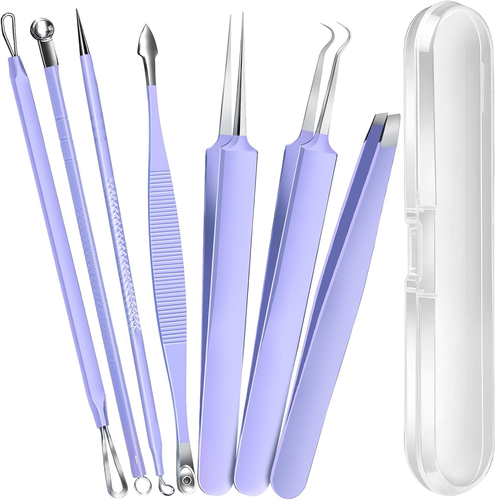 Pimple Popper Tool Kit and Blackhead Remover Tools, Ingrown Hair ...