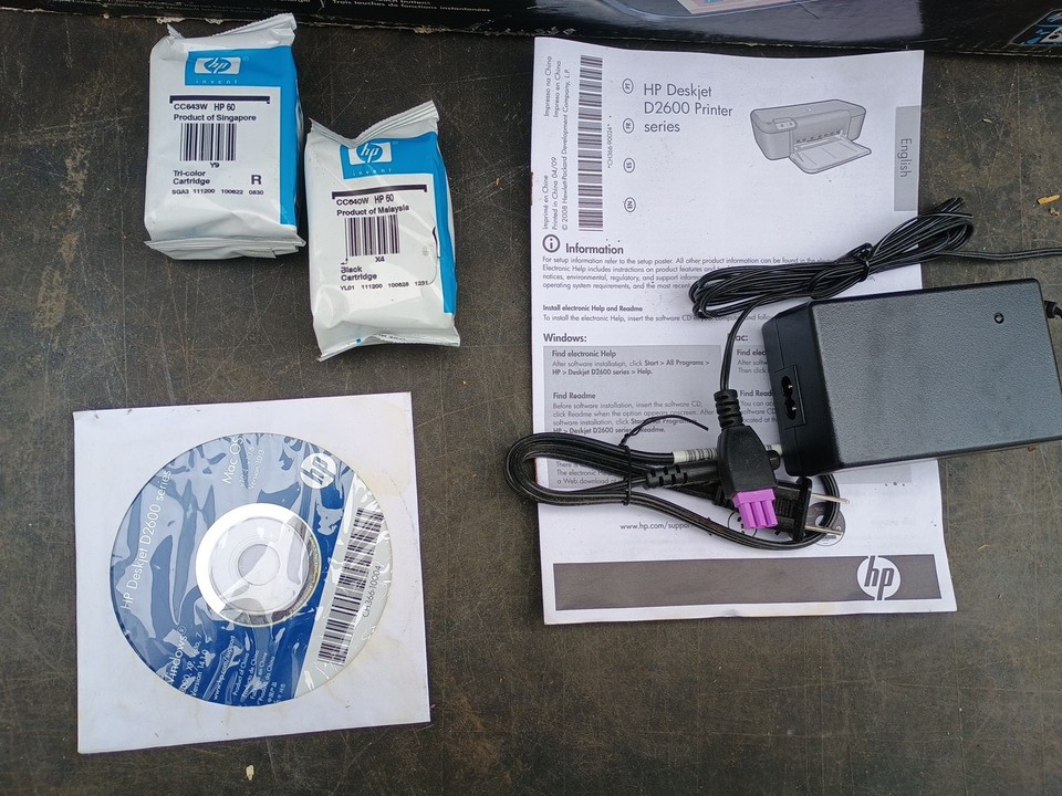 HP Deskjet D2660 Inkjet Printer CH366A New in Box Windows USB Simple ...