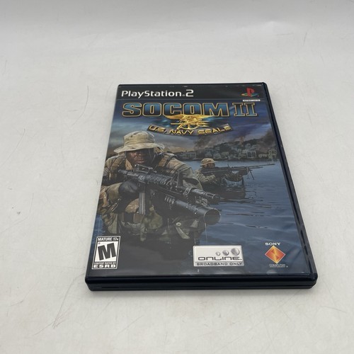 SOCOM II 2 US Navy Seals PS2 PlayStation 2 Complete W/ Manual CIB ...