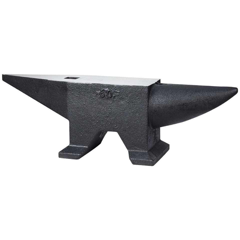 Blacksmith Anvil 132lb 60kg Cast Iron Anvil Forged Steel Anvil Horn ...