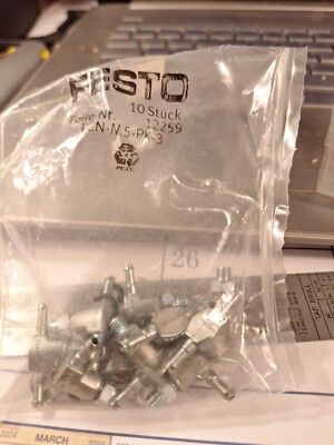 10PCS FESTO Pneumatic L-barb connector TCN-M5-PK-3 12259 | eBay