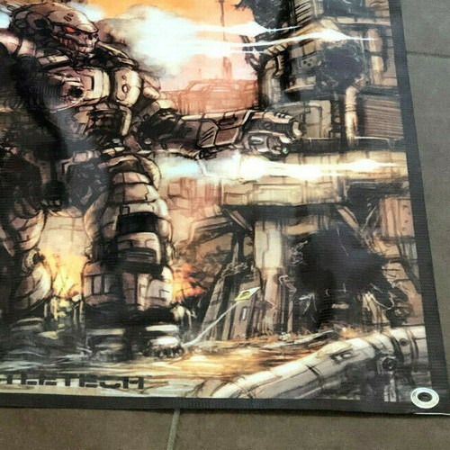 Battletech game metal robot thick banner army Akuma mech model figure ...
