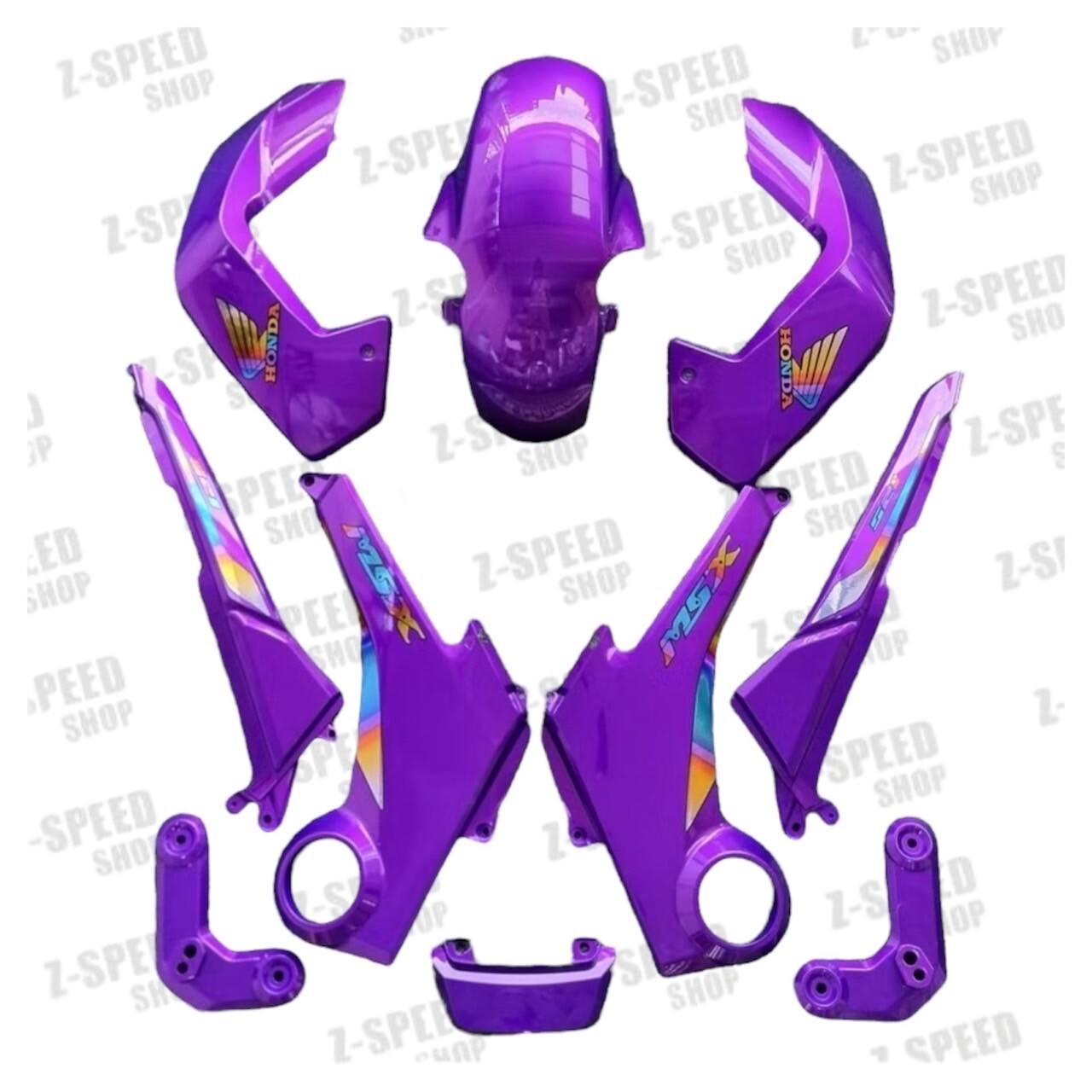 2014-2015 Honda Grom MSX 125 Purple Full Plastic Panel Fairing Bell Pan ...