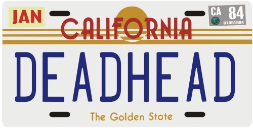 The Grateful Dead Deadhead 1984 California License Plate | eBay