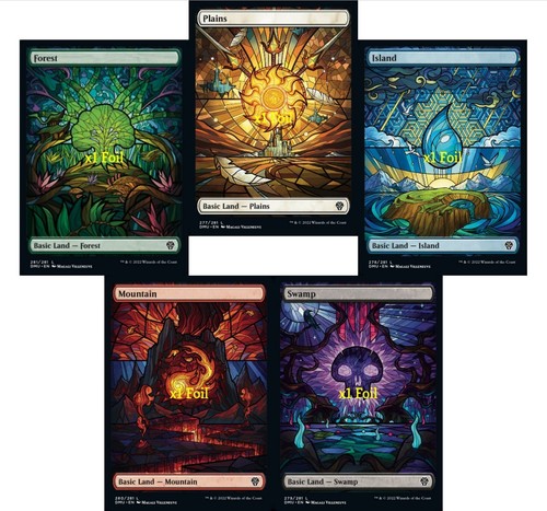 MTG Foil Showcase Dominaria United DMU Basic Lands MINT (SELECT) | eBay
