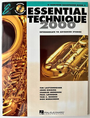 ESSENTIAL TECHNIQUE 2000- Eb BARITONE SAXOPHONE BOOK 3/PLAY-ALONG CD ...