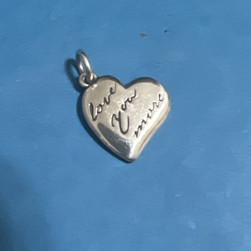 James Avery Sterling Silver "Love You More" Pendant - Gem