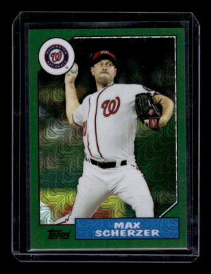 2017 Topps '87 Topps Silver Pack Chrome Green #87MS Max Scherzer /150 ...