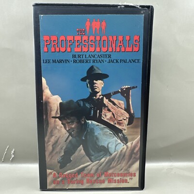 The Professionals VHS 1963 Burt Lancaster Lee Marvin Mercenaries ...