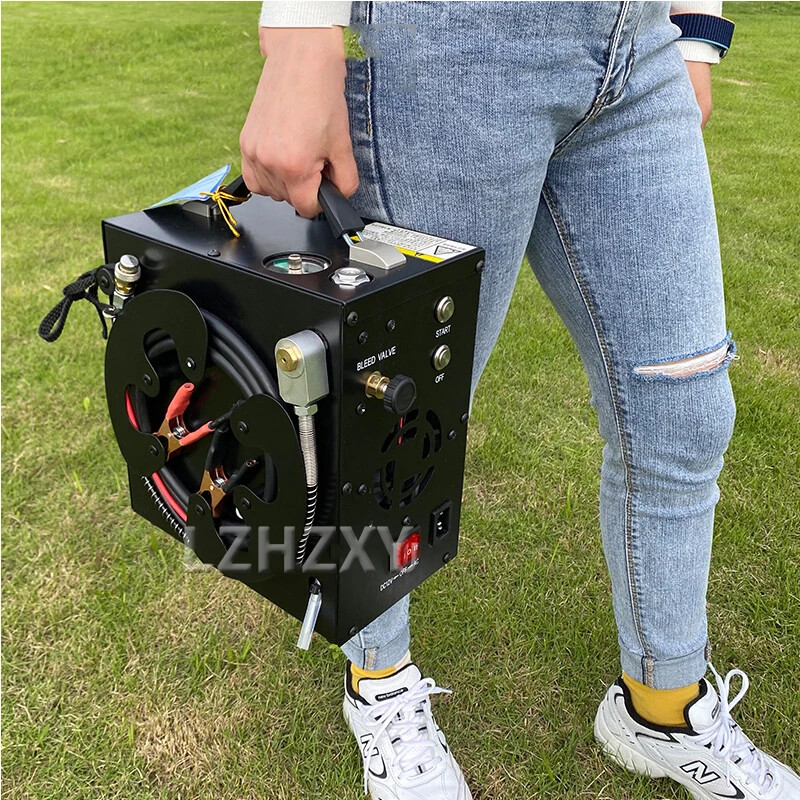 4500Psi 30MPA PCP Air Compressor with Wire Spool Built-in 12V Power ...