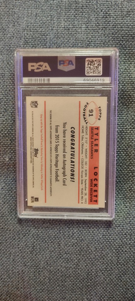 2015 topps heritage tyler lockett autograph psa 9 | eBay