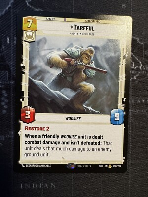 Tarfful (250/262) - Star Wars Unlimited SHD - [RARE] | eBay