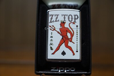 ZZ TOP DEVIL PITCHFORK TONNAGE TOUR ZIPPO LIGHTER MINT IN BOX | eBay