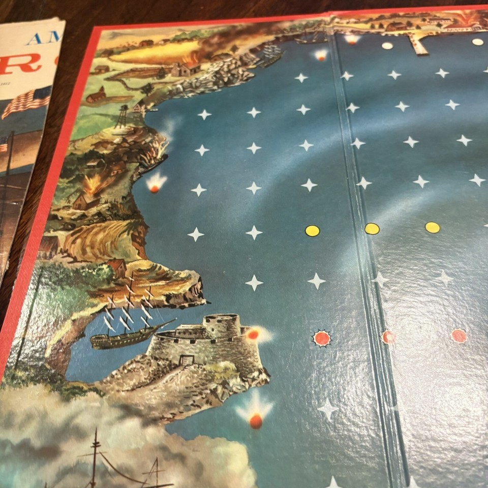 VTG American Heritage Broadside Naval Battle 1962 Game Board ...