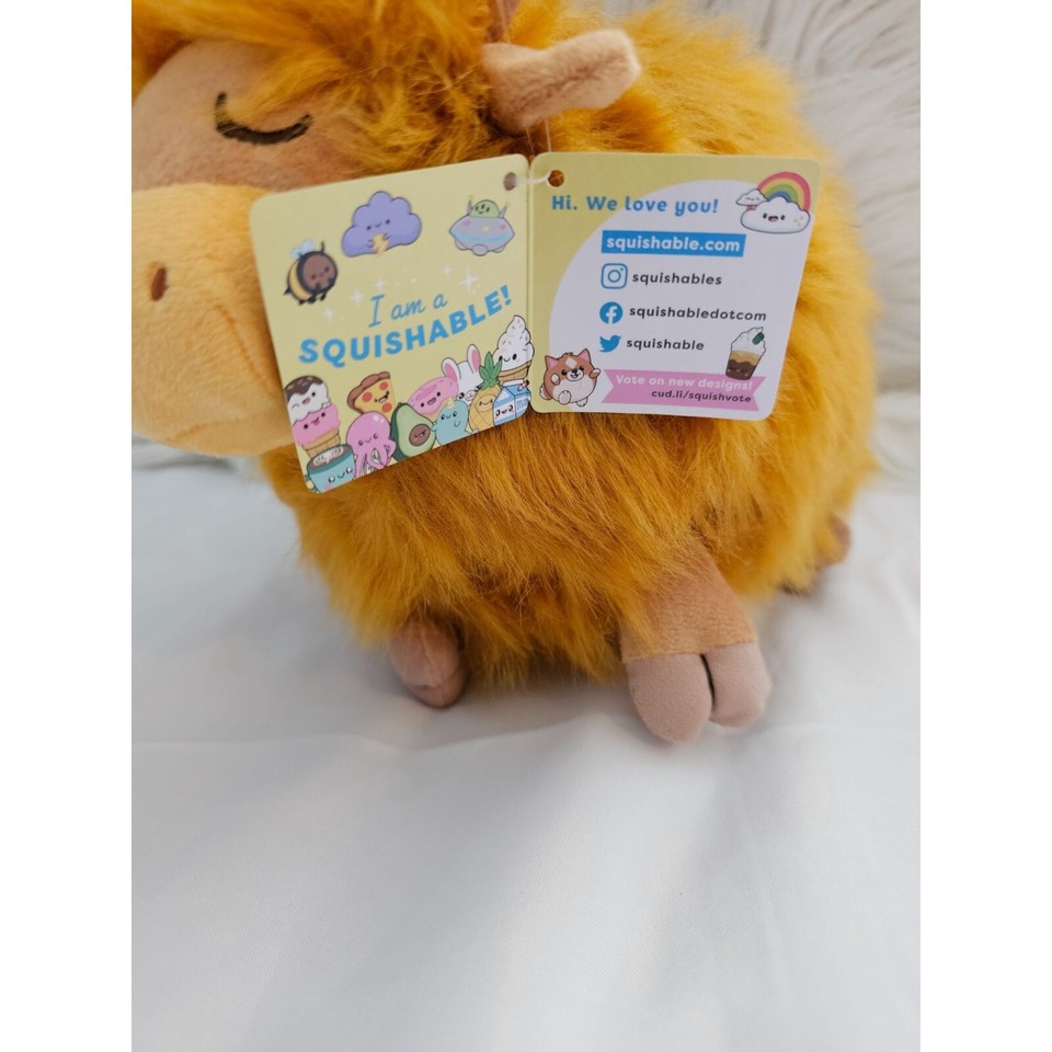 New Squishable Retired Highland Brozon Mini Cow Plush | eBay