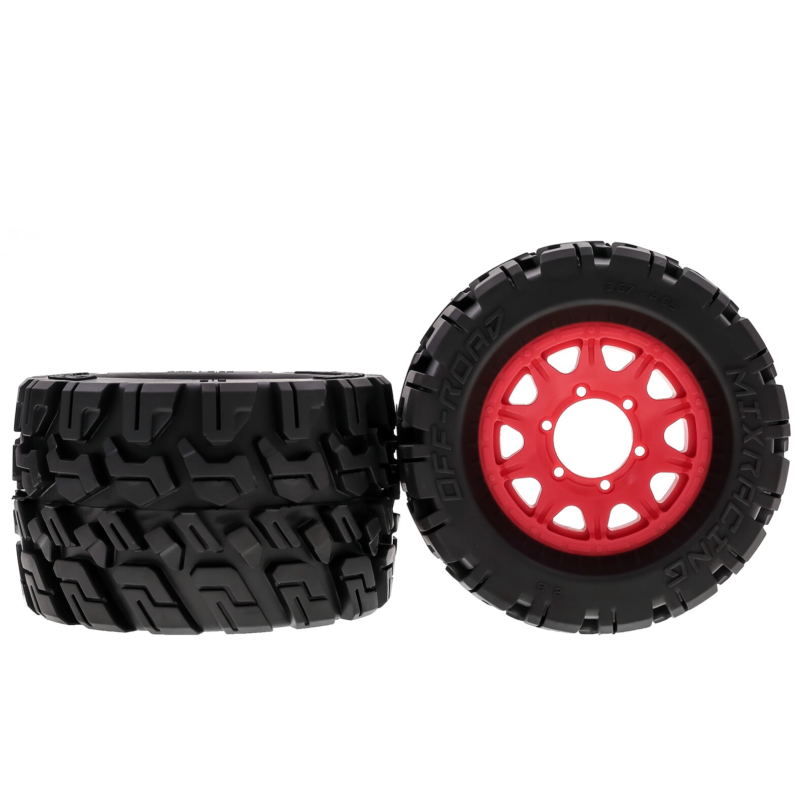 Crawler Rubber Car Red Tires 120*72*69mm 4pcs Replacement D1S7 | eBay